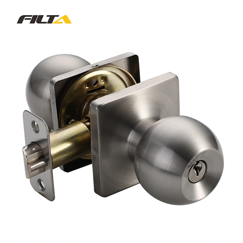 Filta Brushed Metal Stainless Steel Door Spherical Lock - metal door ...