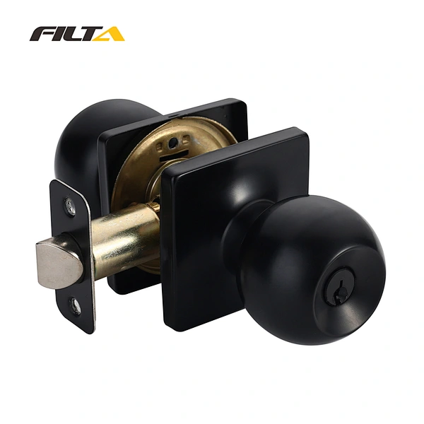 Filta Brushed Metal Stainless Steel Door Spherical Lock - metal door ...